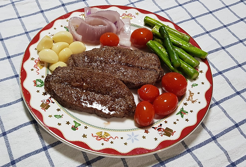 프레시지 바질크림 빠네 파스타 And 블랙라벨 스테이크 간편식 만들어 맛있게 먹기