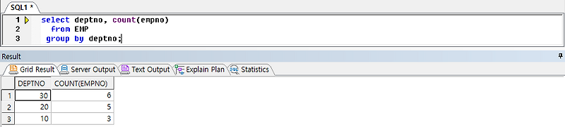 복습 Sql Oracle 그룹별 연산을 하기 위한 Group By 와 Having 복습후기20231031