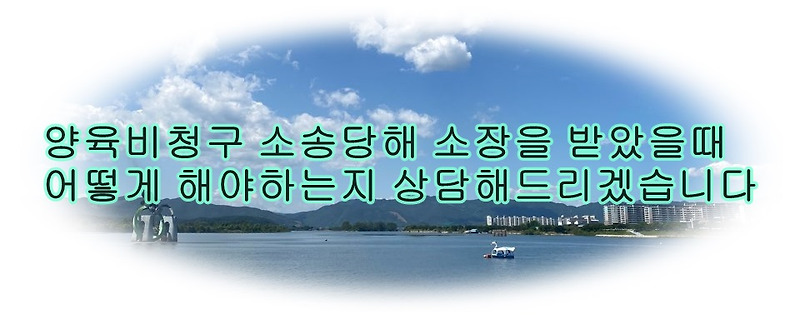 전배우자가 이혼할때 안받기로 합의한 양육비청구소송해서 소장을 받았을때 청구기각주장 및 감액주장 답변서 제출 재판진행 심판문받는 방법 상담 양육비 청구 소송 대응 방어