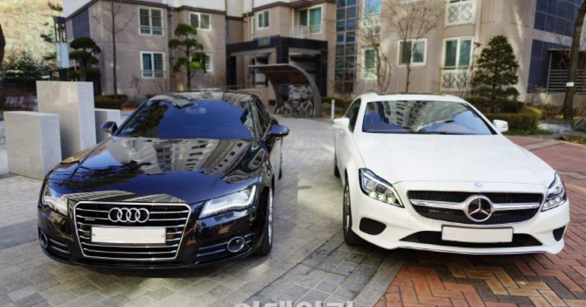 [포토] 아우디 A7 45TDI vs 벤츠 CLS 400, 위풍당당 포스