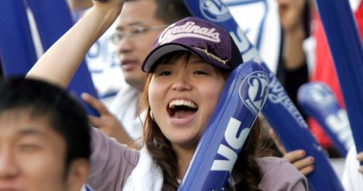 [사진]환호하는 SK 여성팬