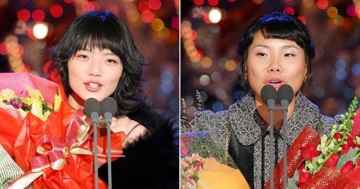 안영미-신봉선, '2005 KBS 연예대상' 코미디 여자신인상 수상