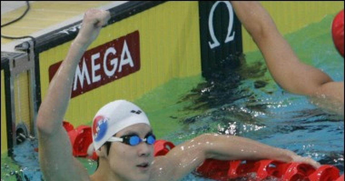 [AG]박태환 자유형 400m에서 金추가, 2관왕 질주