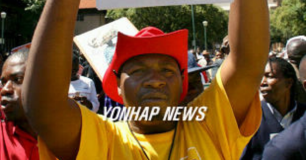SOUTH AFRICA ZIMBABWE DEMONSTRATION