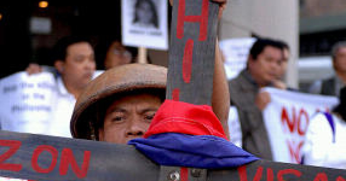AUSTRALIA GLORIA ARROYO PROTEST SYDNEY