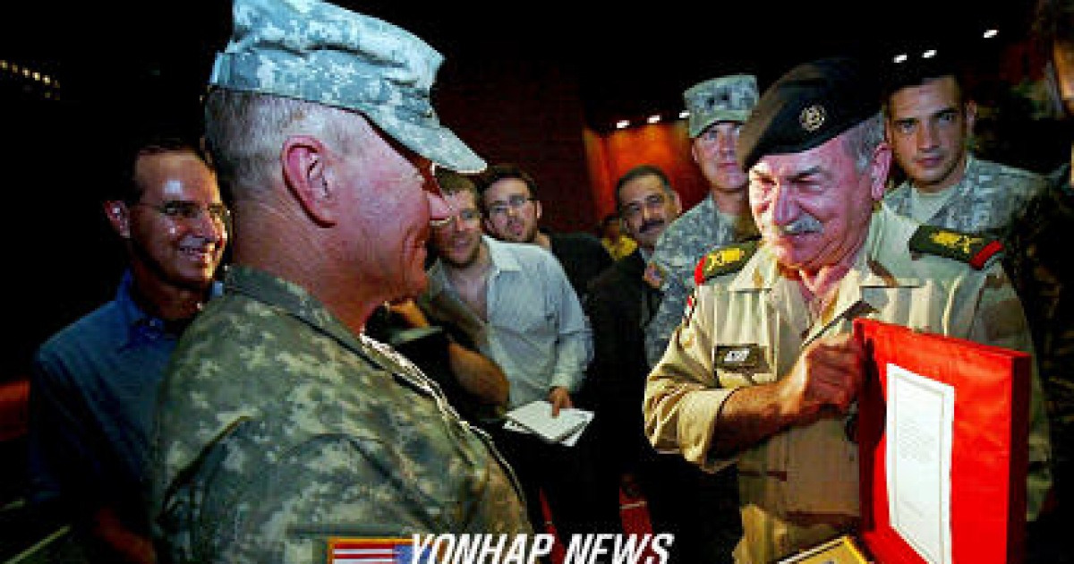 IRAQ US CHANGE OF COMMAND CEREMONY