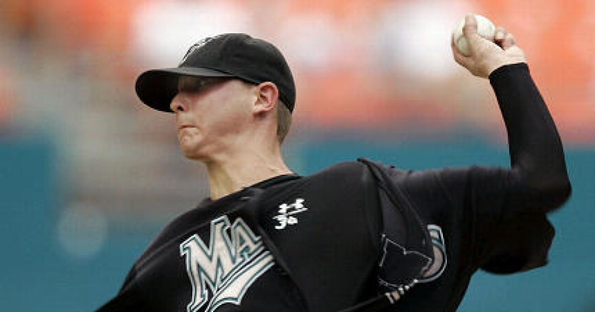 Marlins Olsen Suspended Baseball (AP)