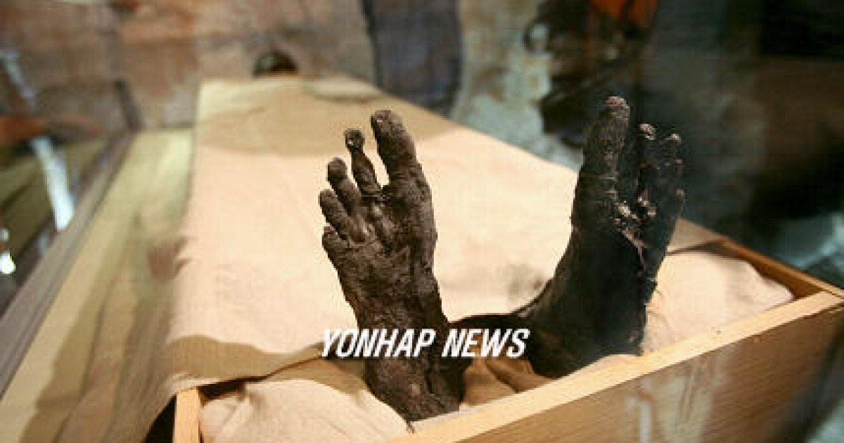 EGYPT TUTANKHAMUN MUMMY FEET