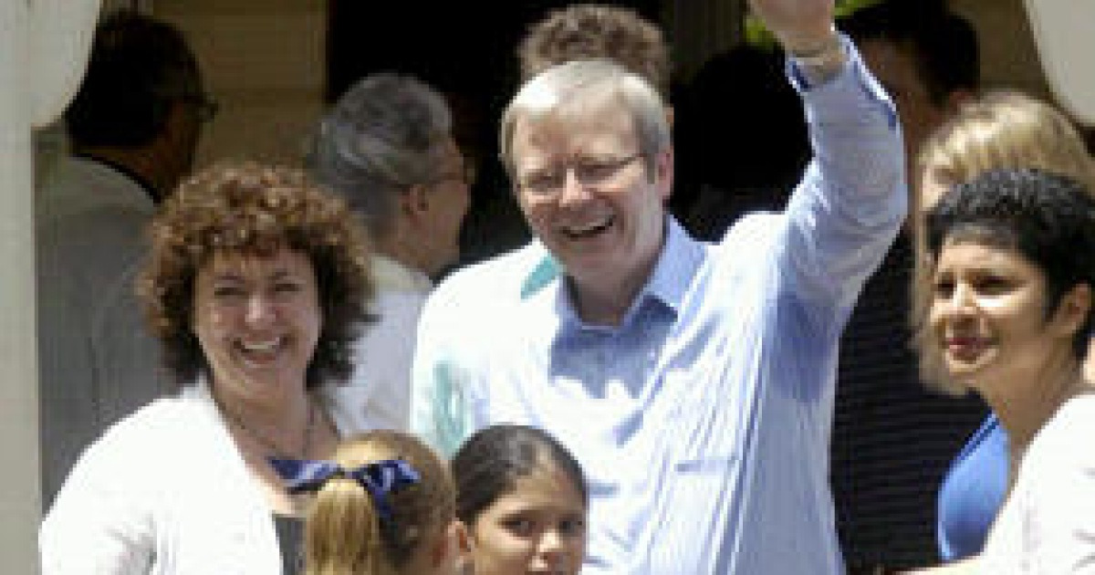 AUSTRALIA KEVIN RUDD CHURCH BRISBANE