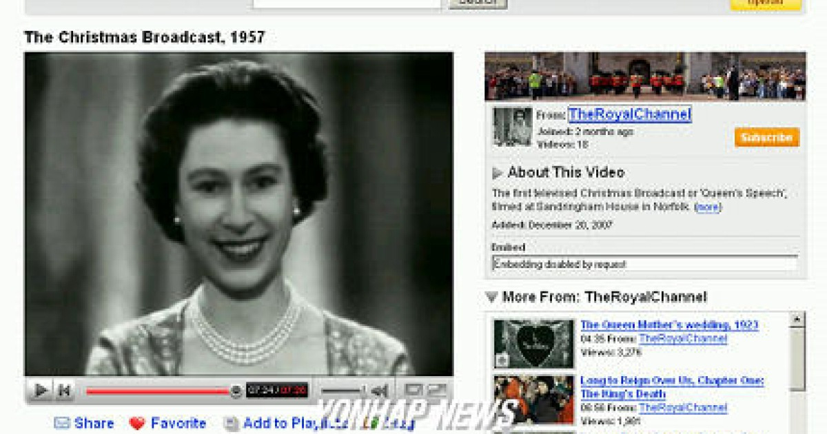 BRITAIN QUEEN YOUTUBE (AP)
