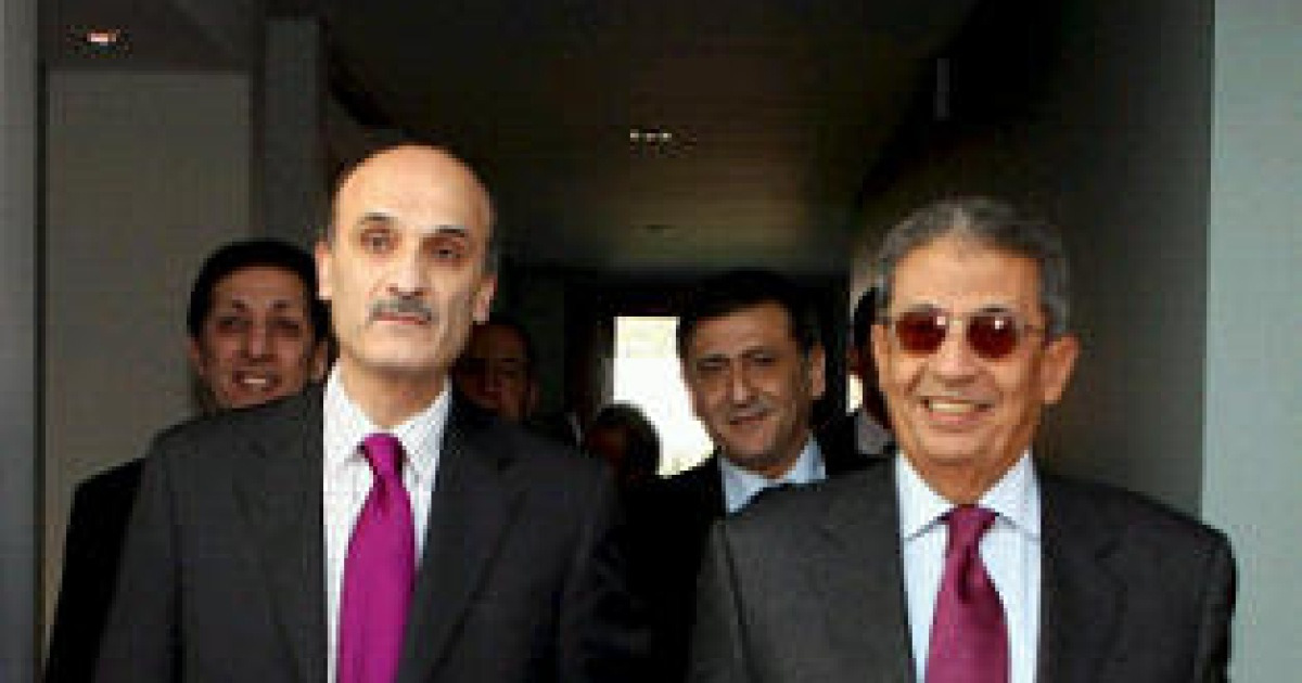 LEBANON ARAB LEAGUE AMR MOUSSA