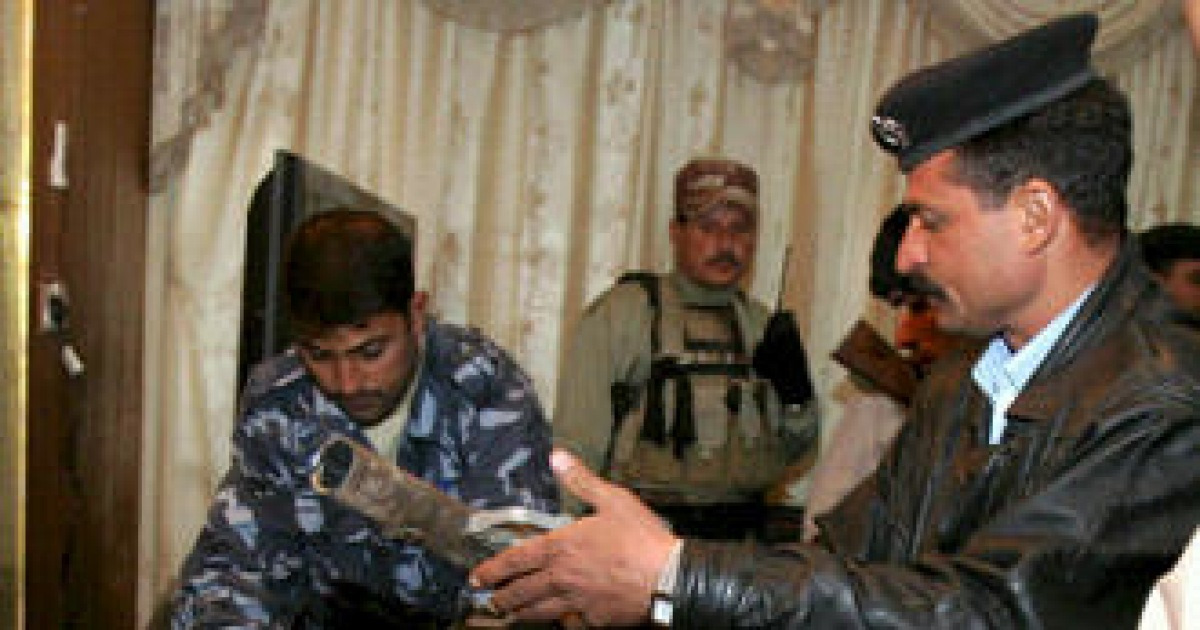 IRAQ KARBALA POLICE RAID
