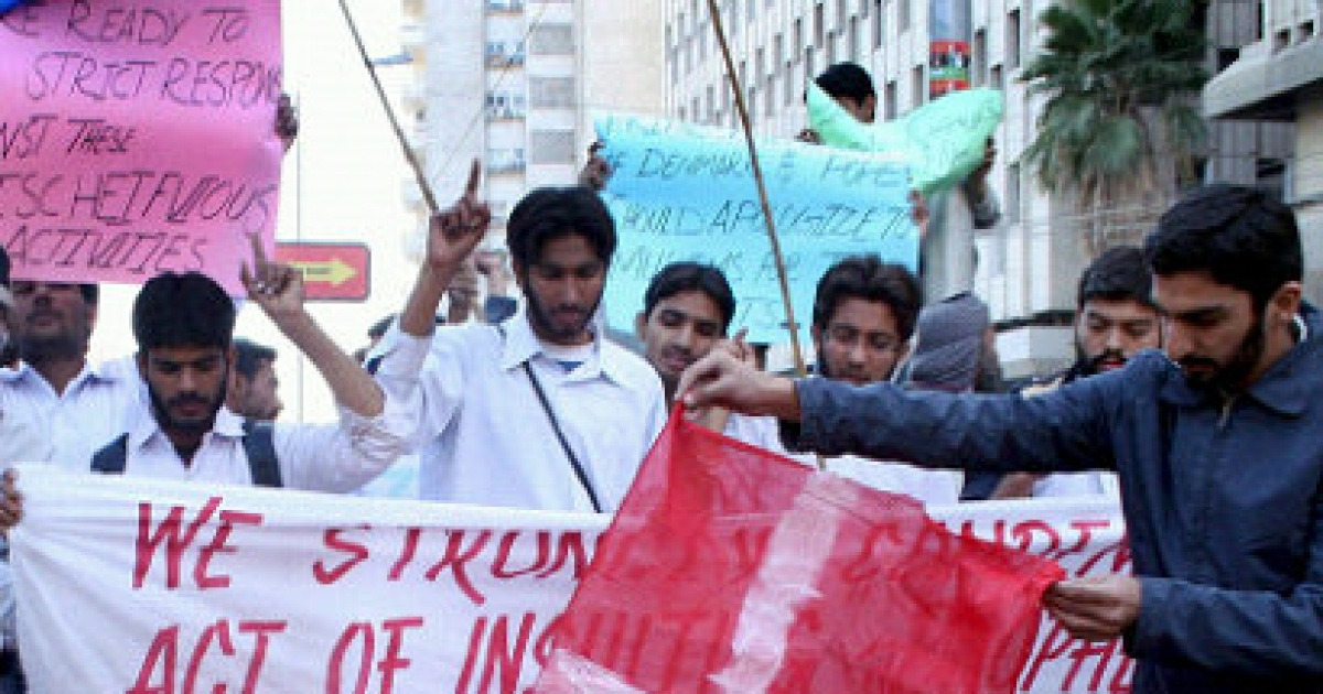PAKISTAN PROTEST DENMARK CARICATURES