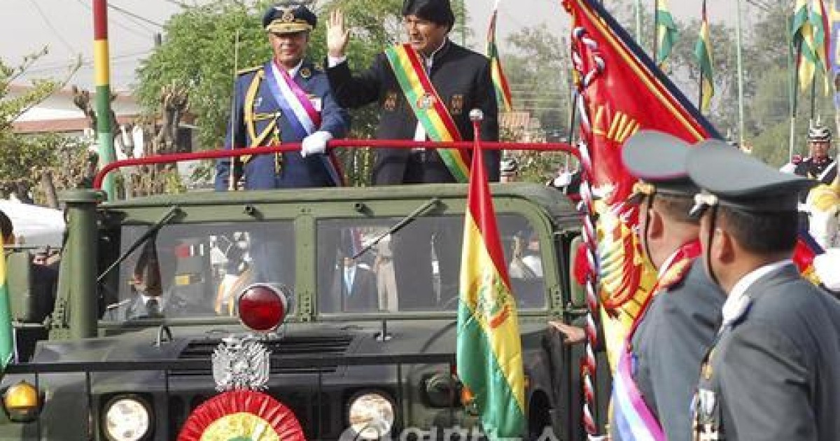 BOLIVIA ARMY ANNIVERSARY MORALES