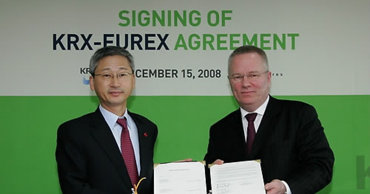 KRX-Eurex, 코스피200옵션 연계거래 계약체결