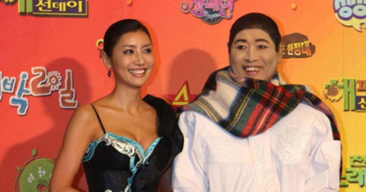 [MD포토] 한성주 '앙드레김 선생님 드레스 입고 함께 왔어요'(KBS연예대상)