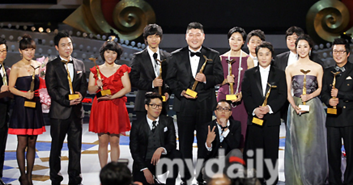 [MD포토]'저희가 2008 KBS 예능을 빛낸 영광의 얼굴' (KBS 연예대상)