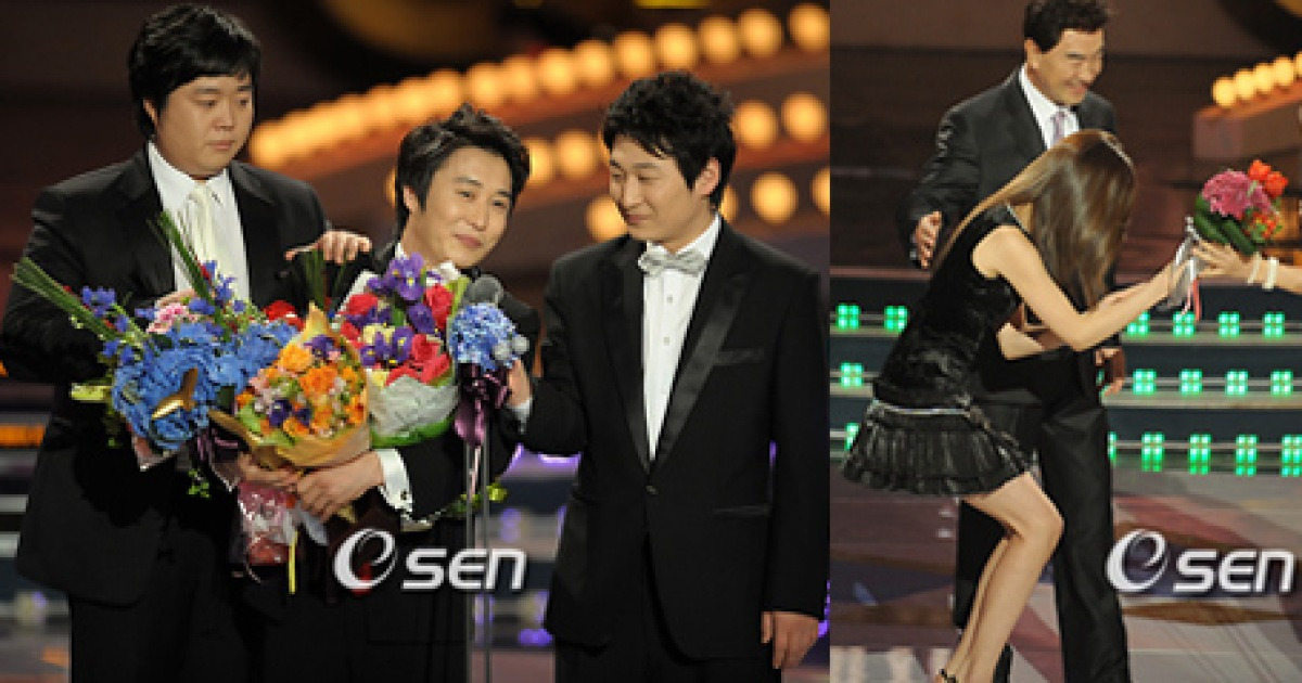 김병만-정은아, KBS 연예대상 최우수상 수상