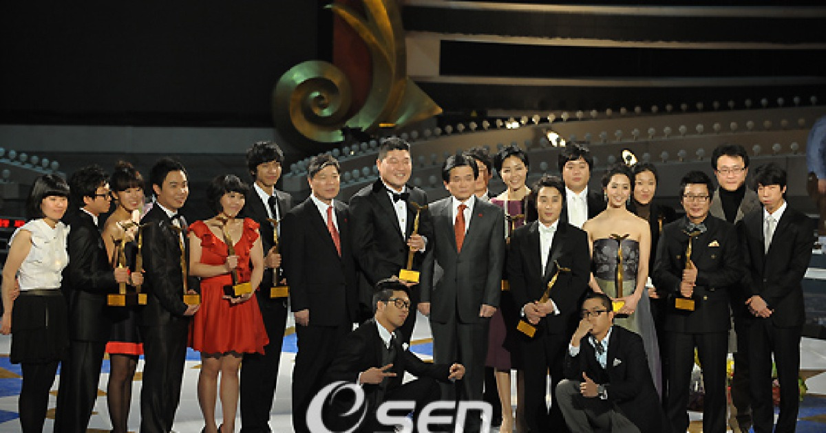 [사진]2008 KBS 연예대상 수상자들