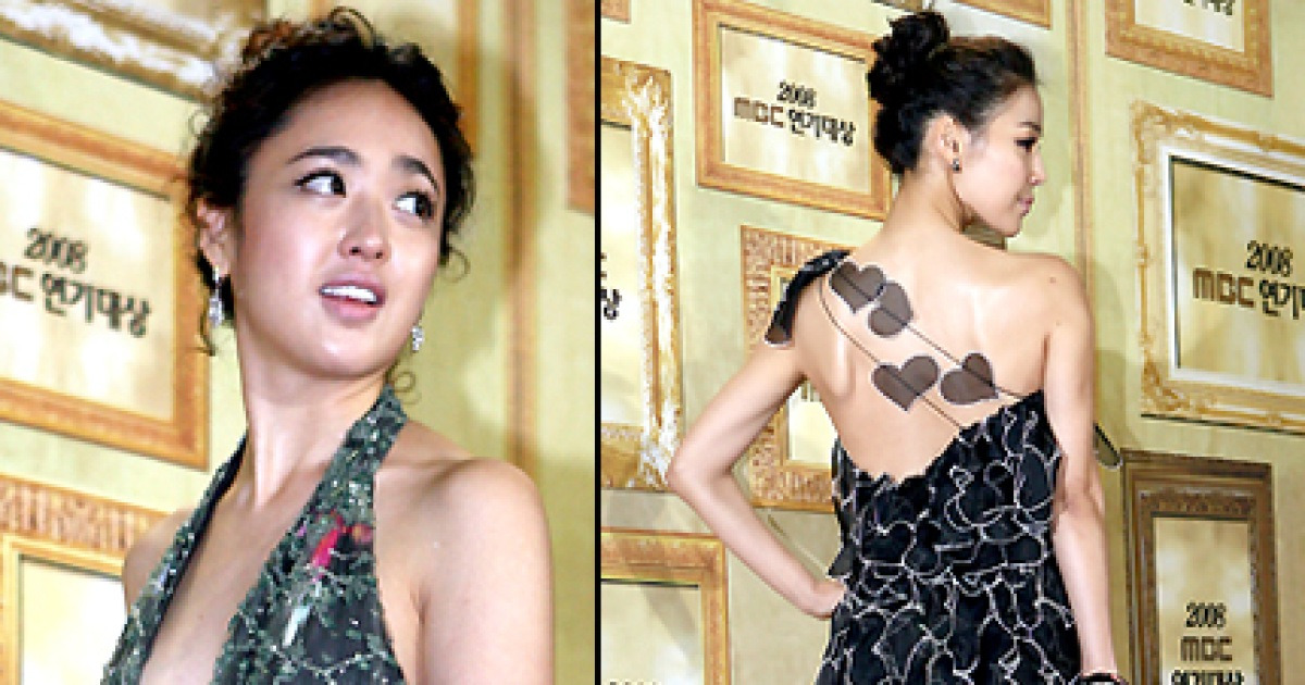 [MD포토] 김민정-한지혜 '앞모습이 섹시한 여자, 뒷모습이 섹시한 여자'(MBC연기대상)