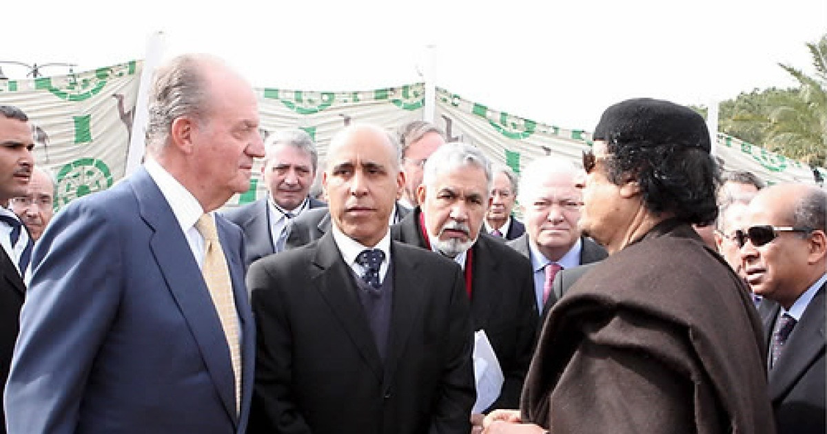 LIBYA SPAIN KING JUAN CARLOS GADDAFI