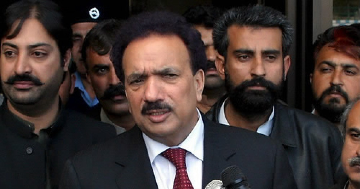 PAKISTAN INTERIOR MINISTRY HEAD MALIK