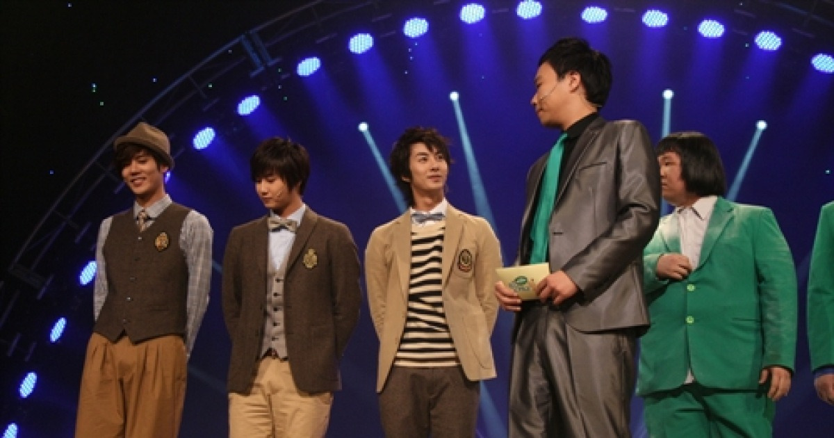 SS501 '웃찾사' 깜짝 출연, F4 변신 코믹연기 선보였다