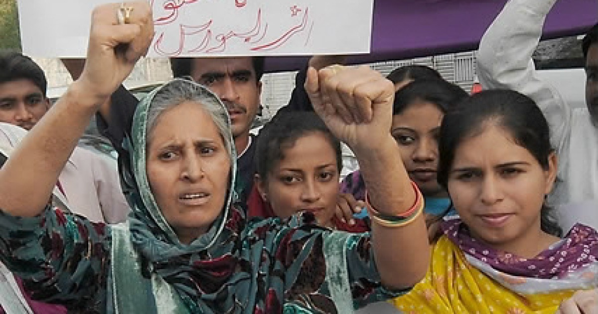 PAKISTAN PROTEST GIRL FLOGGING