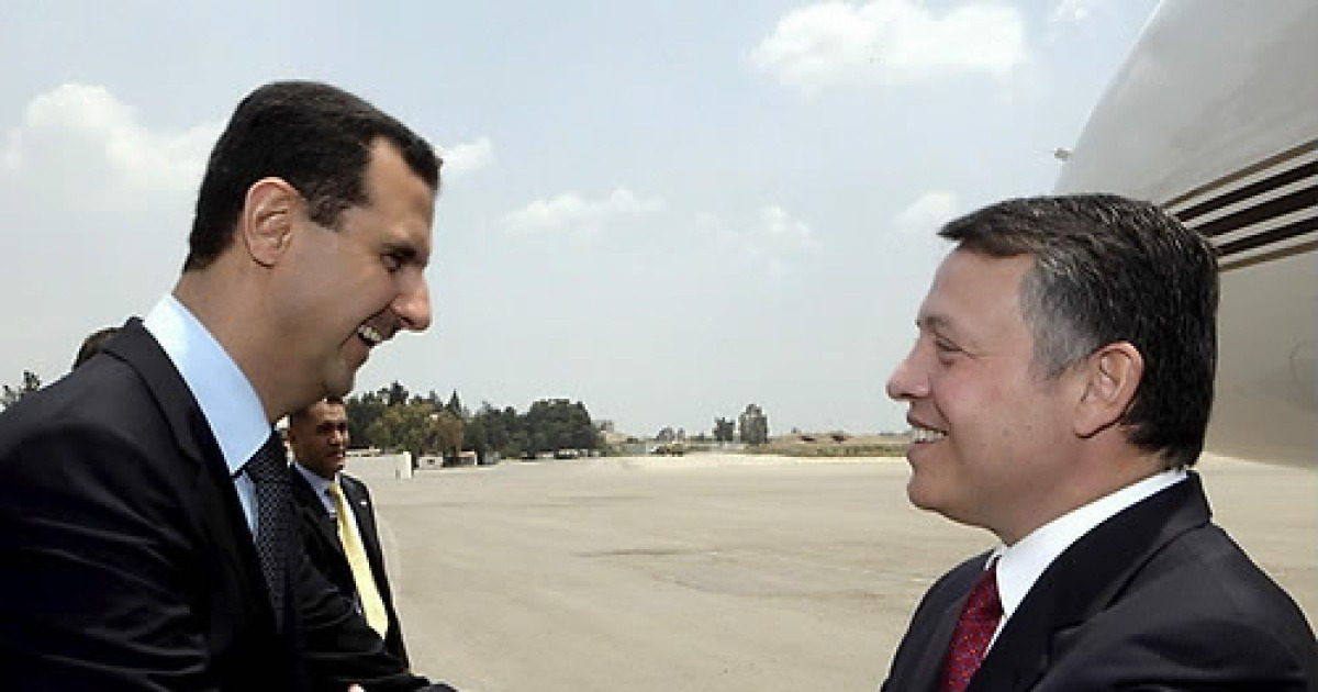 SYRIA JORDAN KING ABDULLAH ASSAD