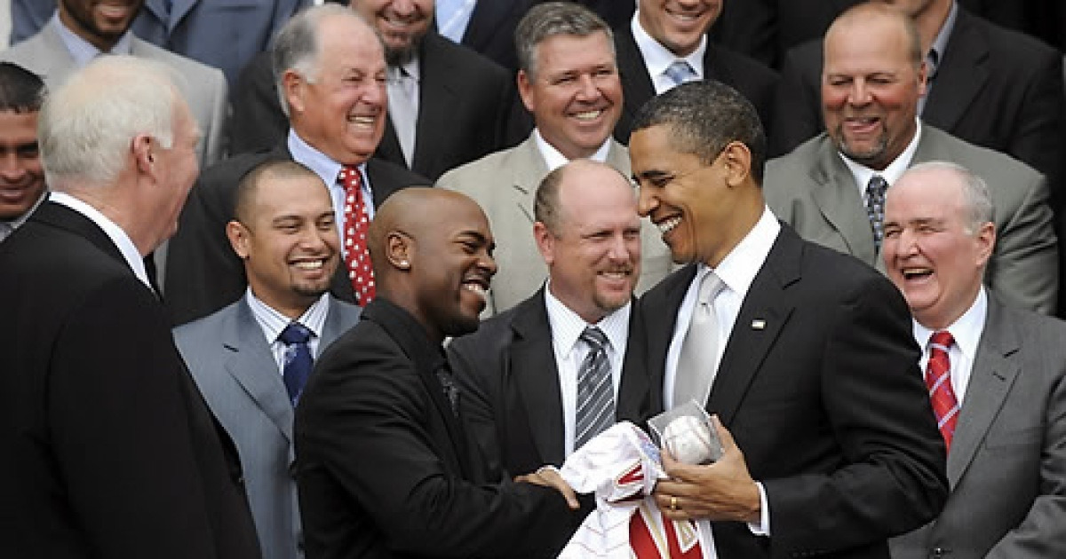USA OBAMA MLB PHILLIES