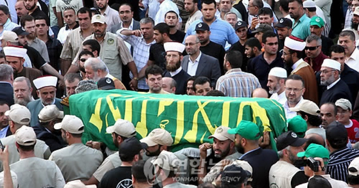 LEBANON FUNERAL OF ISLAMIC PREACHER FATHI YAKAN