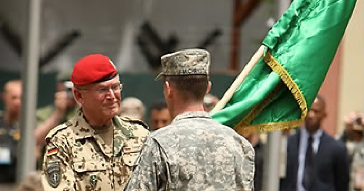 AFGHANISTAN ISAF CHANGE OF COMMAND