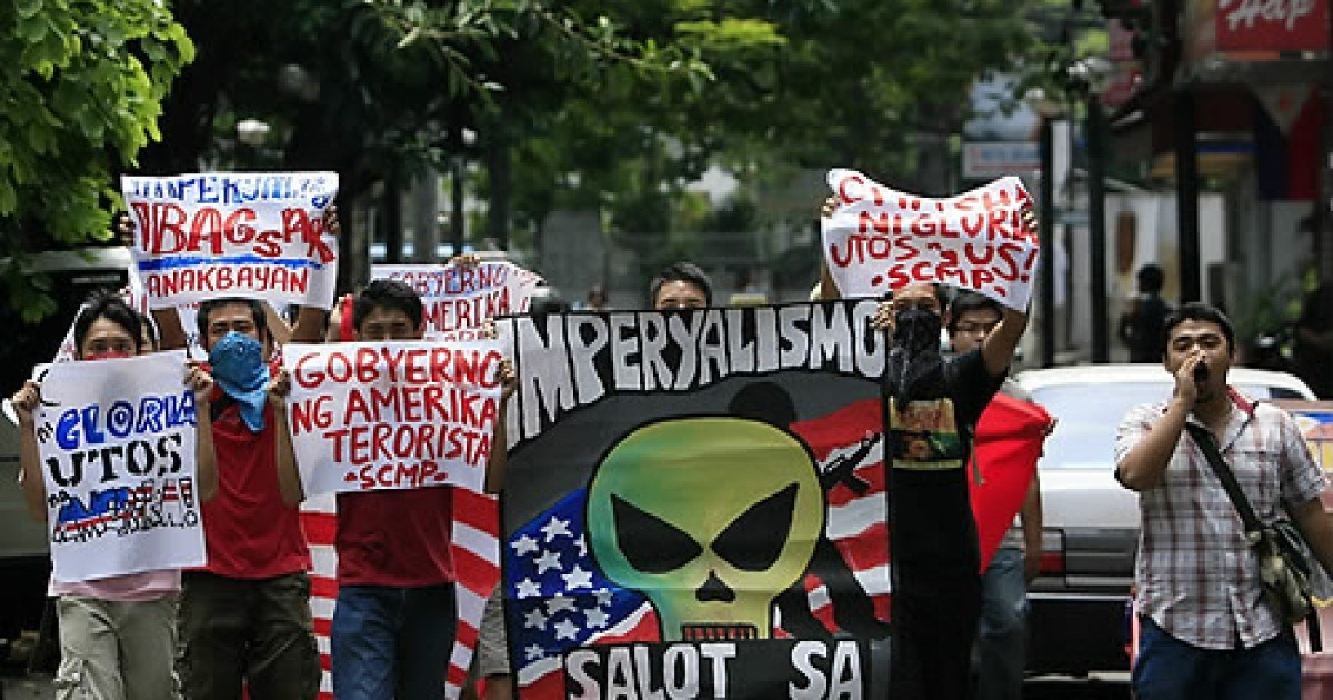 PHILIPPINES PROTEST FILIPINO AMERICAN FRIENDSHIP DAY