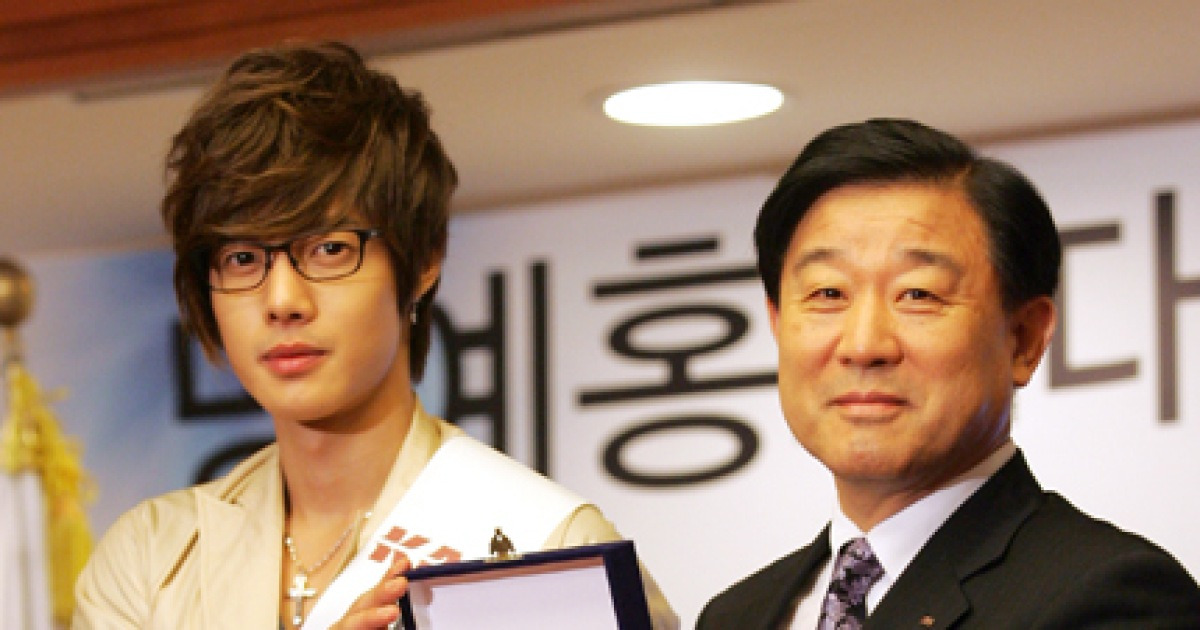 [MD포토]SS501 김현중, '친근한 홍보대사 될게요'