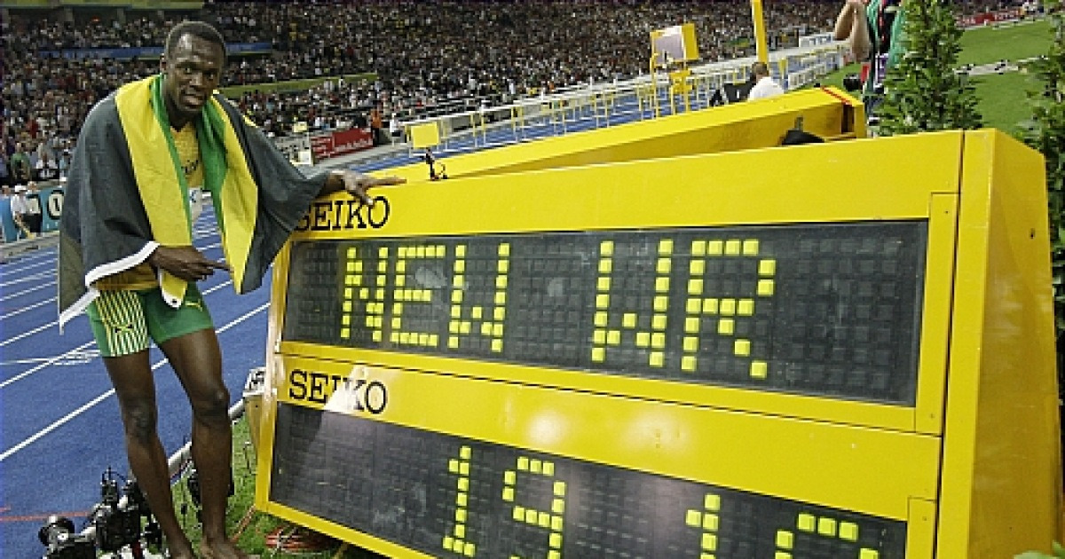 (종합)볼트, 200m 19초19 세계新 우승..대회 2관왕