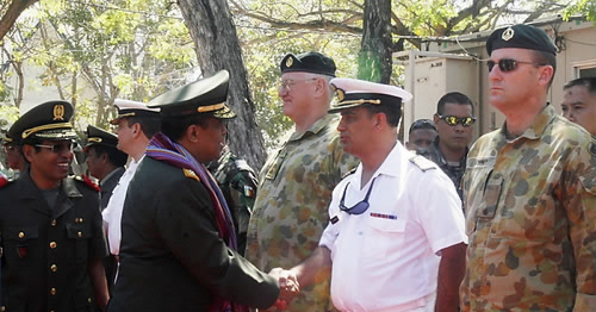 EAST TIMOR INDONESIA MILITARY VISIT