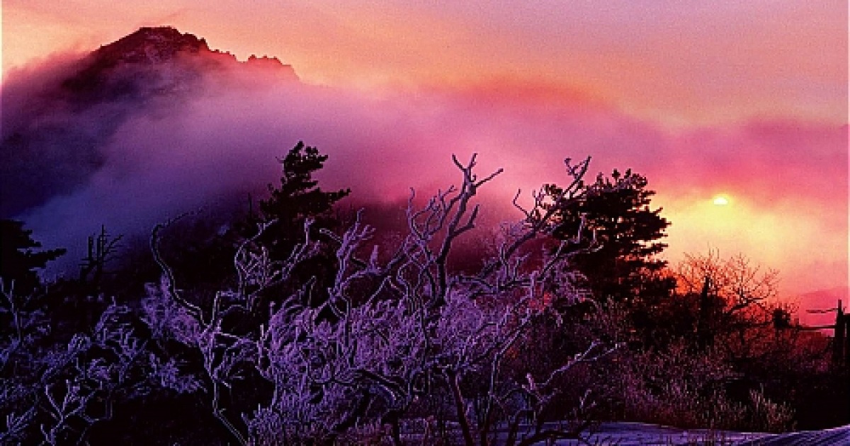 100인100경-지리산 천왕봉 일출