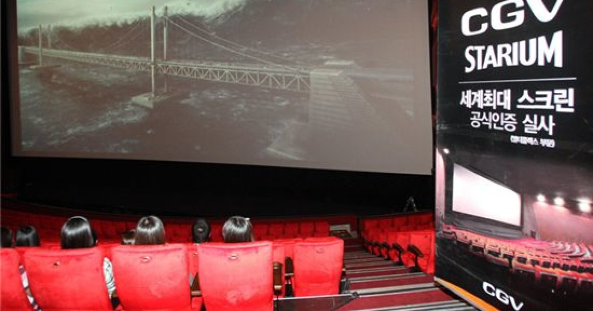 'CGV영등포' 세계 최대 스크린, 기네스 등재 준비중