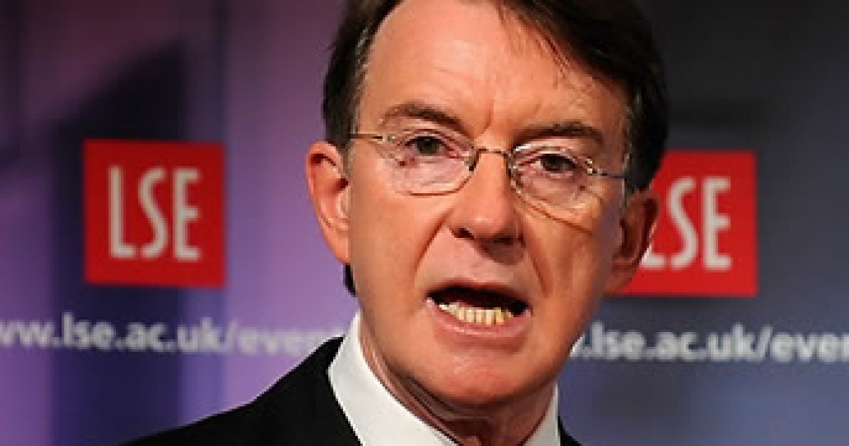 BRITAIN PETER MANDELSON SPEECH
