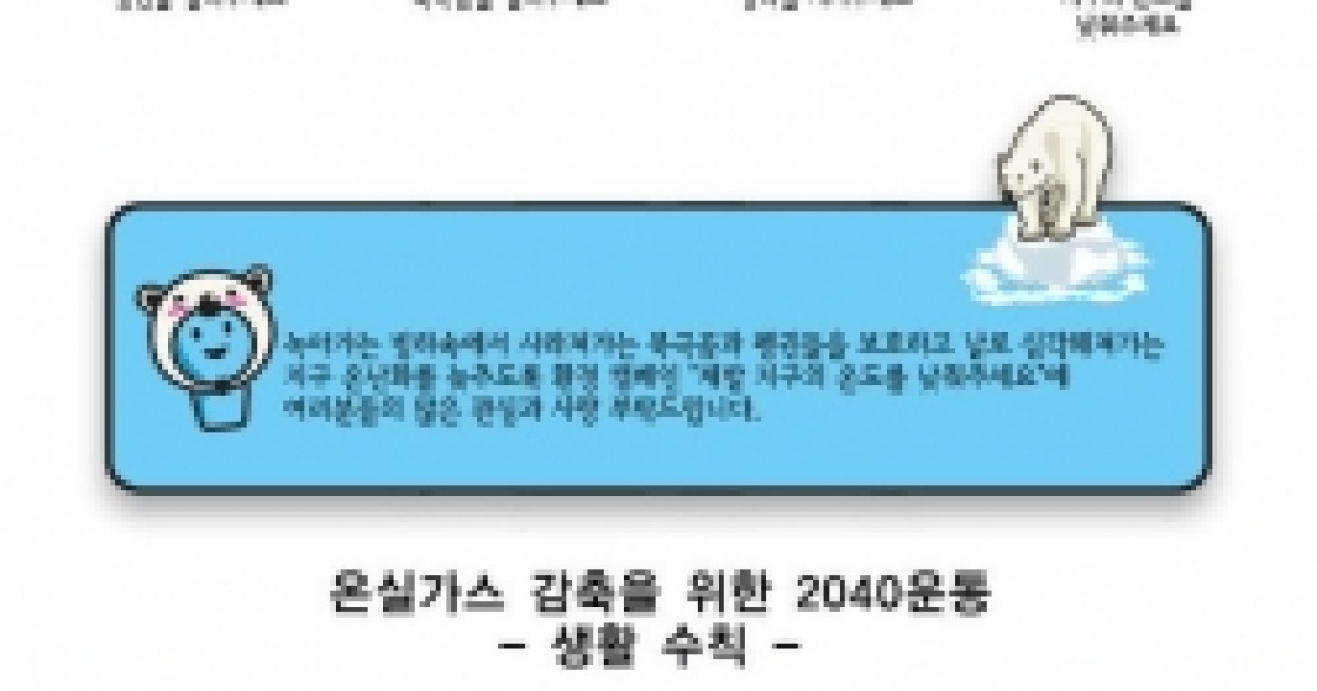 "Please cool down the earth~"..환실련, 블루빔과 함께 환경캠페인 진행