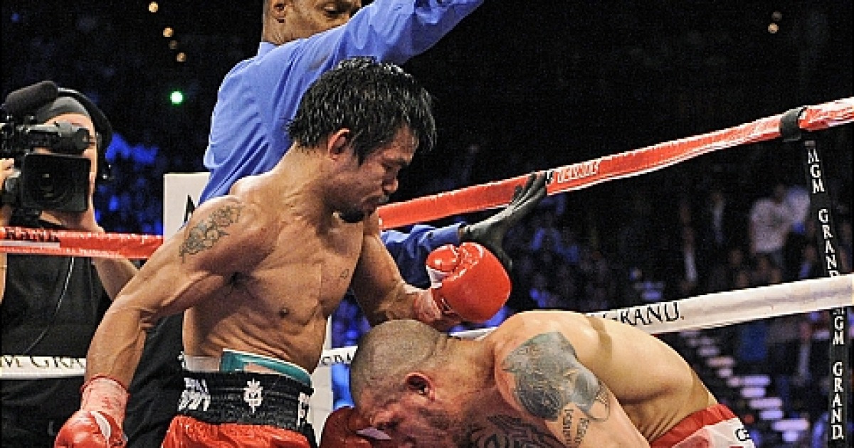 파퀴아오, 코토에 12R TKO승 '6체급 석권'