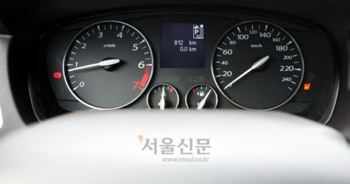 [NOW포토] '뉴 SM5' 계기판과 내비게이션