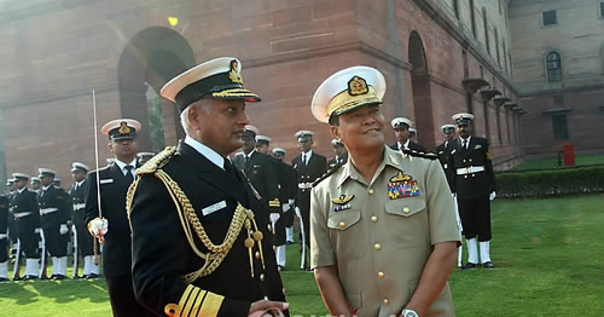 INDIA MYANMAR NAVY CHEIF VISIT