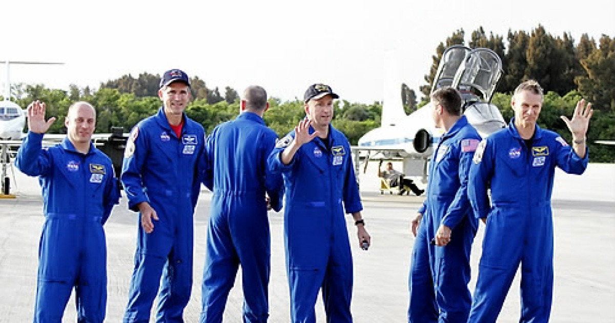 USA SHUTTLE ATLANTIS CREW ARRIVAL TCDT