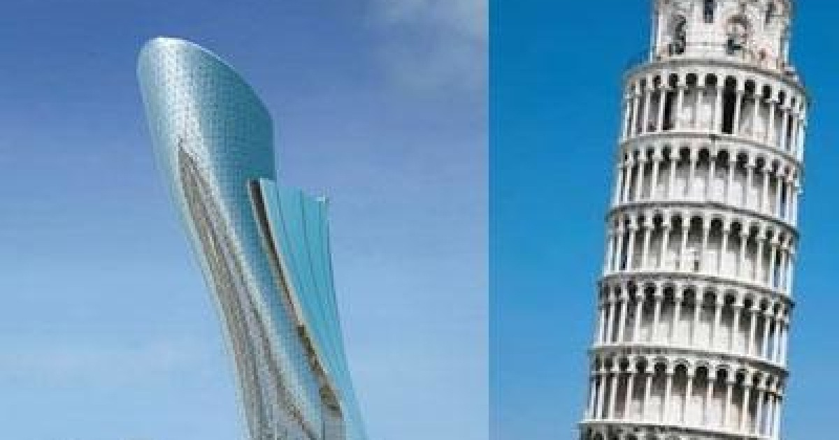 The world's most inclined building