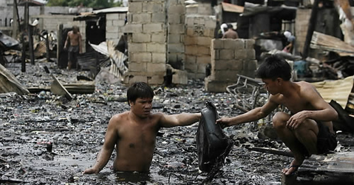 PHILIPPINES FIRE AFTERMATH