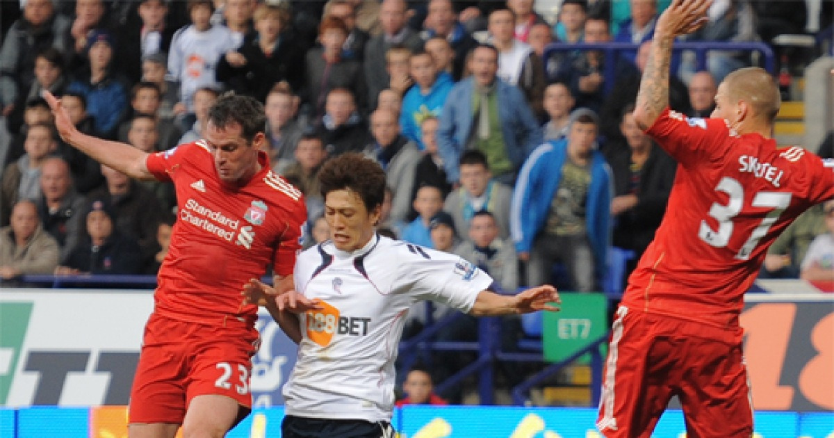 [EPL 10R] '이청용 73분 활약' 볼턴, 리버풀에 0-1 패