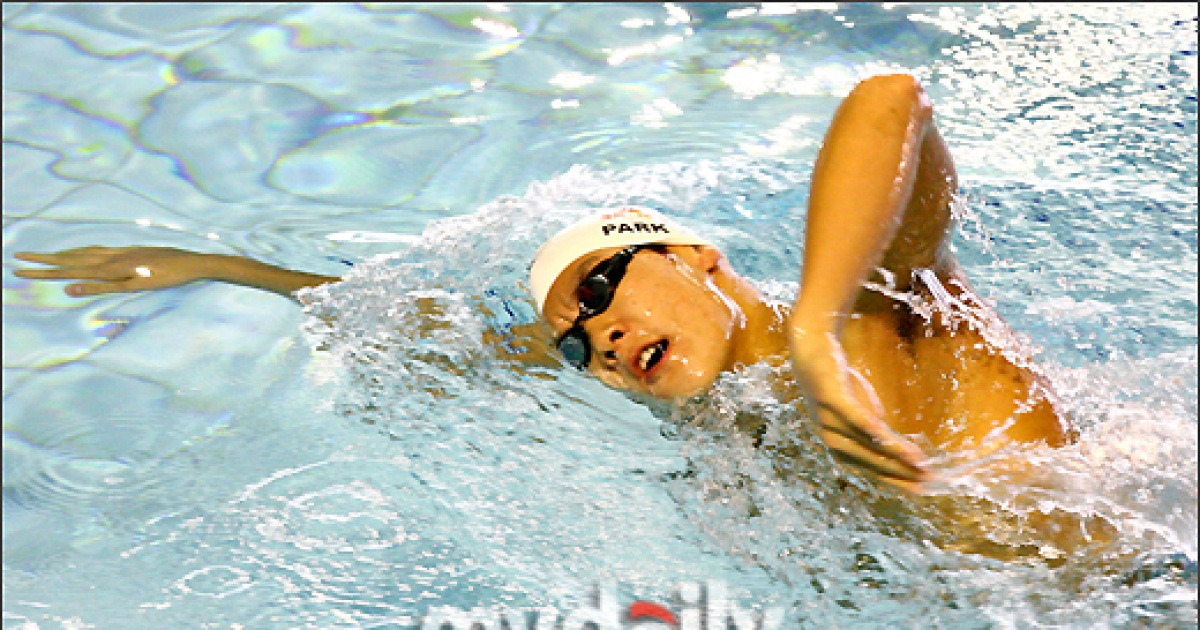 [AG] 박태환, 자유형 400m 금메달 '2관왕' 등극