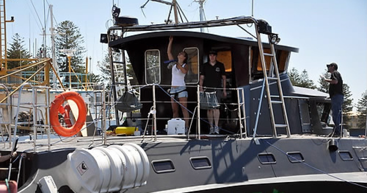 AUSTRALIA SEA SHEPHERD VESSEL LAUNCH