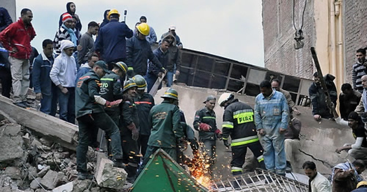 EGYPT FACTORY COLLAPS